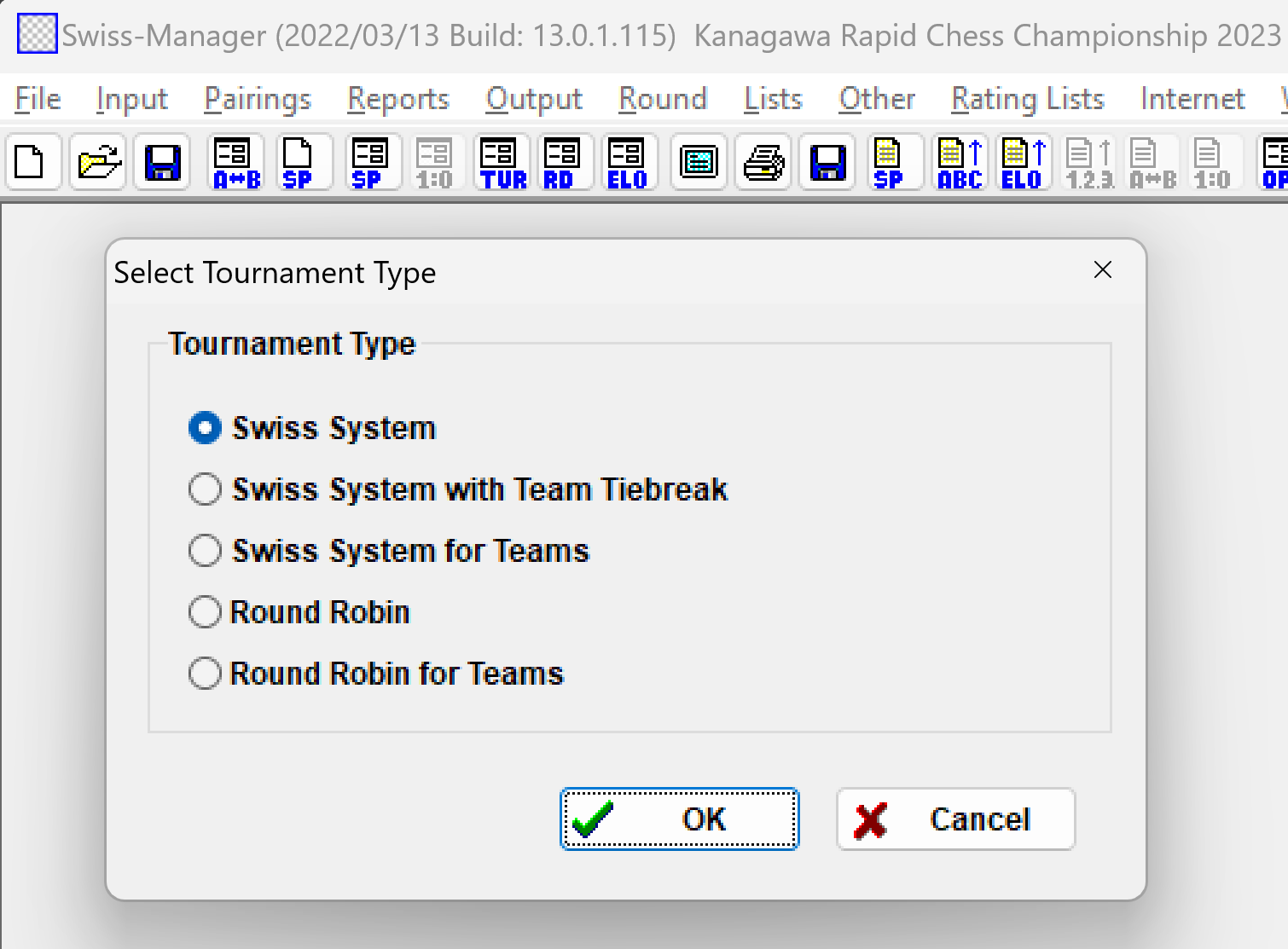 Swiss-Manager 不完全マニュアル - 川崎チェスクラブHP